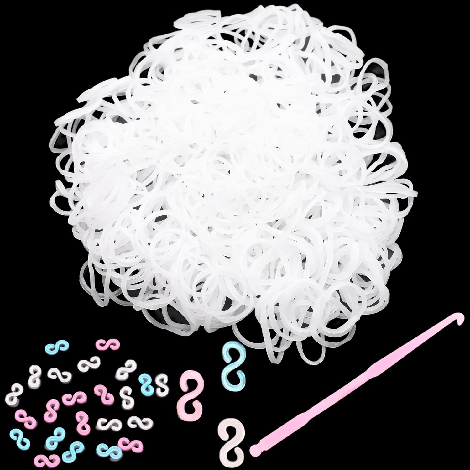 Amazon.com: Toyland® Loom Band Refill Pack - 600 Neon Loom Bands with Clips & Hook Included ...