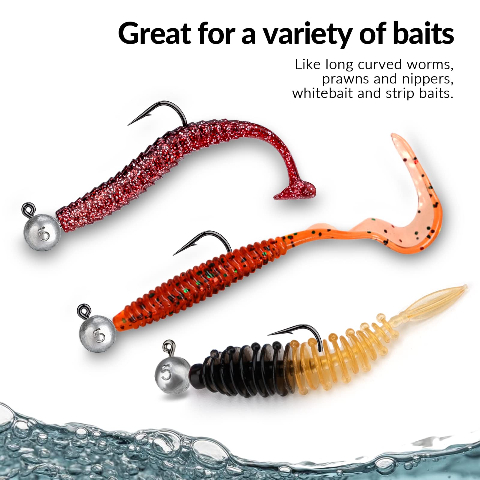 Snapklik.com : Ball Jig Heads Lead Head Fishing Jigs Saltwater ...