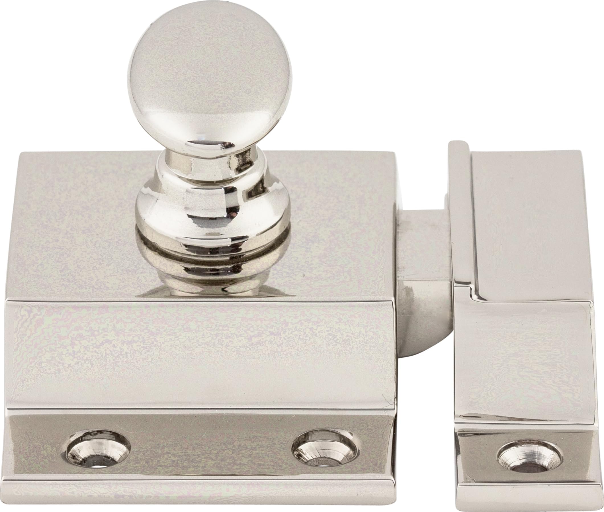 Nickel Offset Right Cabinet Door Lever Latch and Catch | Antique ...
