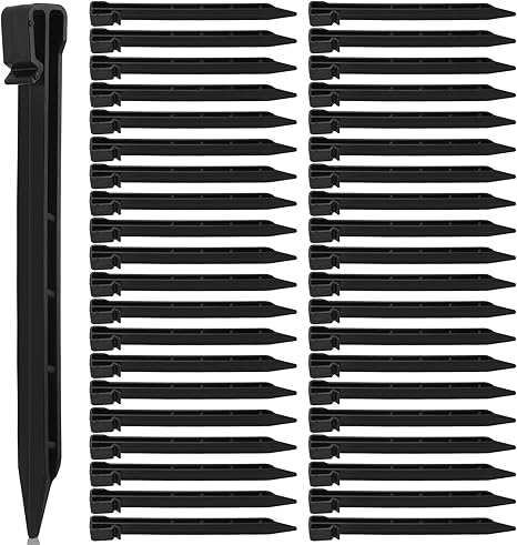 Amazon.com : 50 Pack Inflatables Stakes 10 inch Heavy Duty Black ...