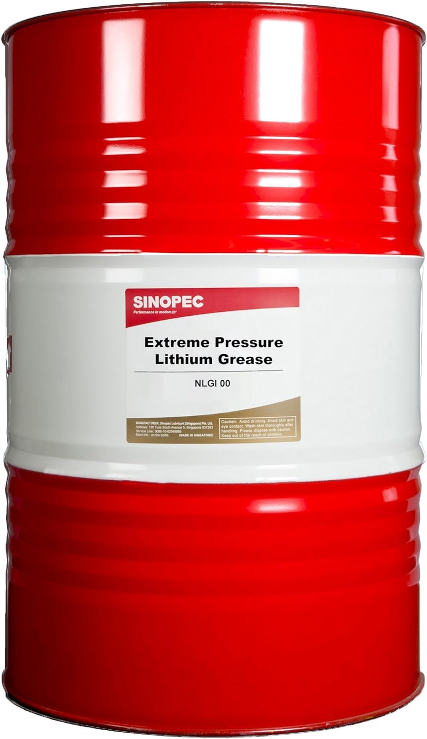 Amazon.com: Sinopec EP00 Extreme Pressure Lithium Grease Drum, 400 lb ...