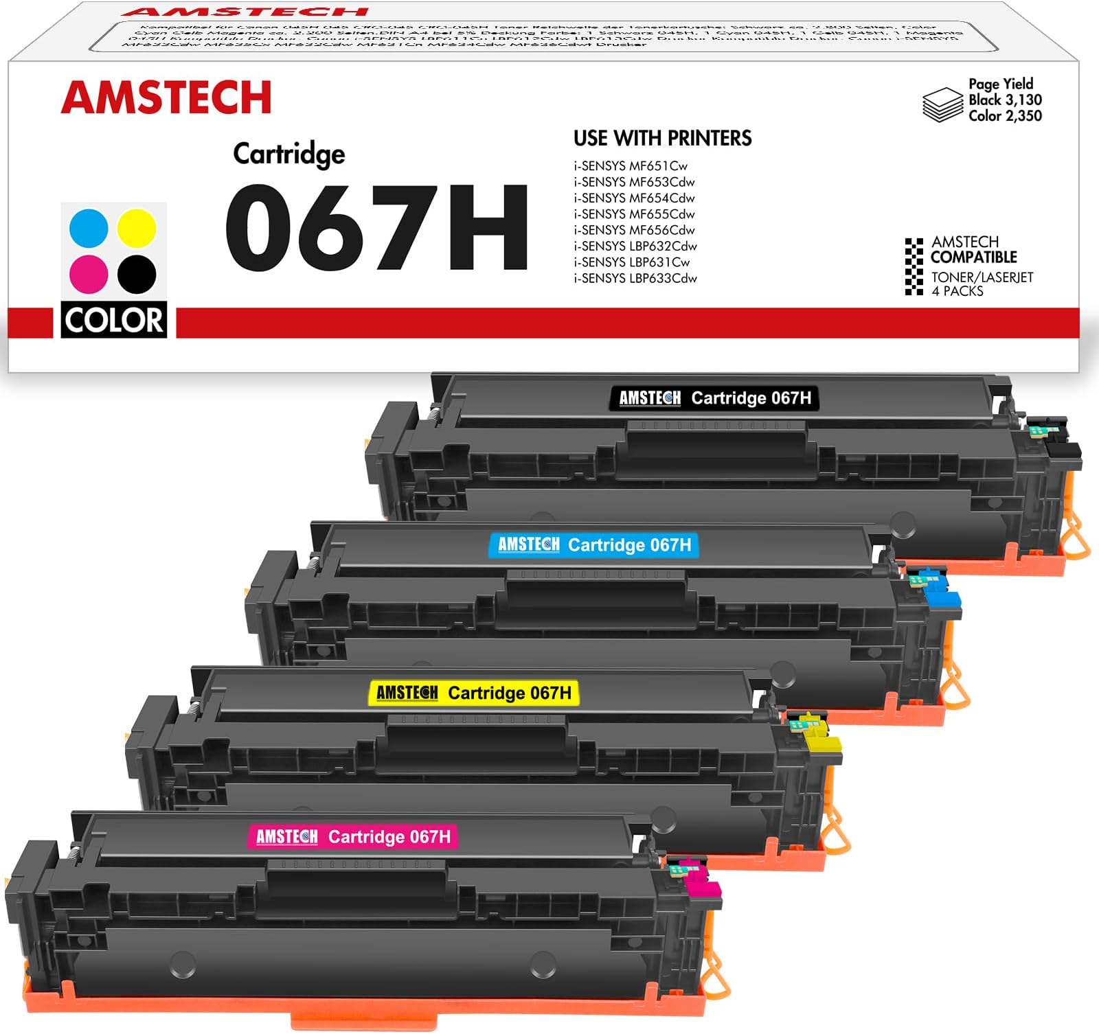 Toner Kompatible für Canon i-SENSYS MF657Cdw Toner: Amazon.de: Computer ...