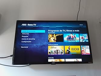 Smart TV LED 32" HD AOC ROKU TV FHD 32S5195/78G, Wi-Fi, 3 HDMI, 1 USB ...