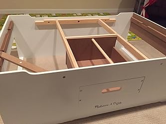 Amazon.com: Melissa & Doug Deluxe Wooden Multi-Activity Play Table for ...