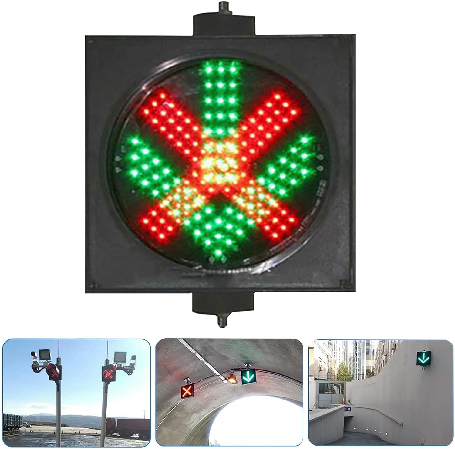 Feu de signalisation LED 2 en 1 de 200 mm, feu de signalisation LED ...