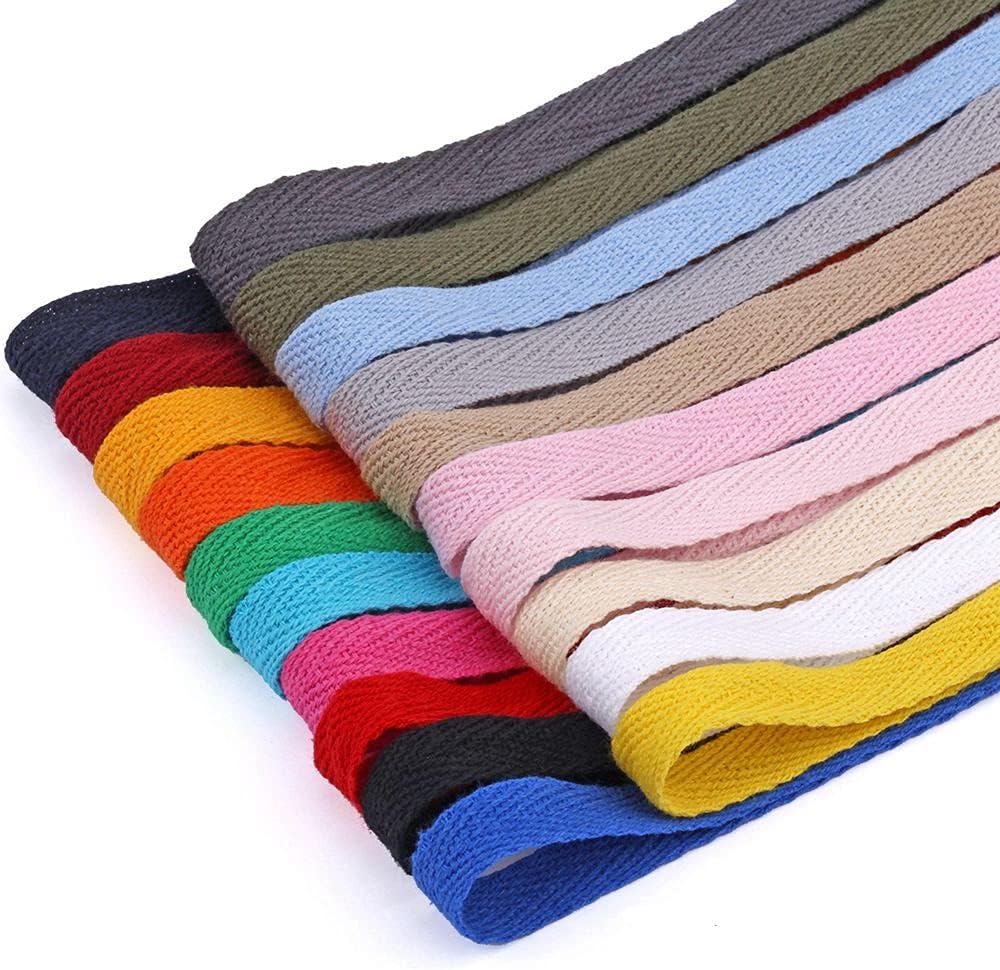 MoonyLI Baumwoll Gurtband Twill-Band Köperband Nahtband Schrägband 56m ...