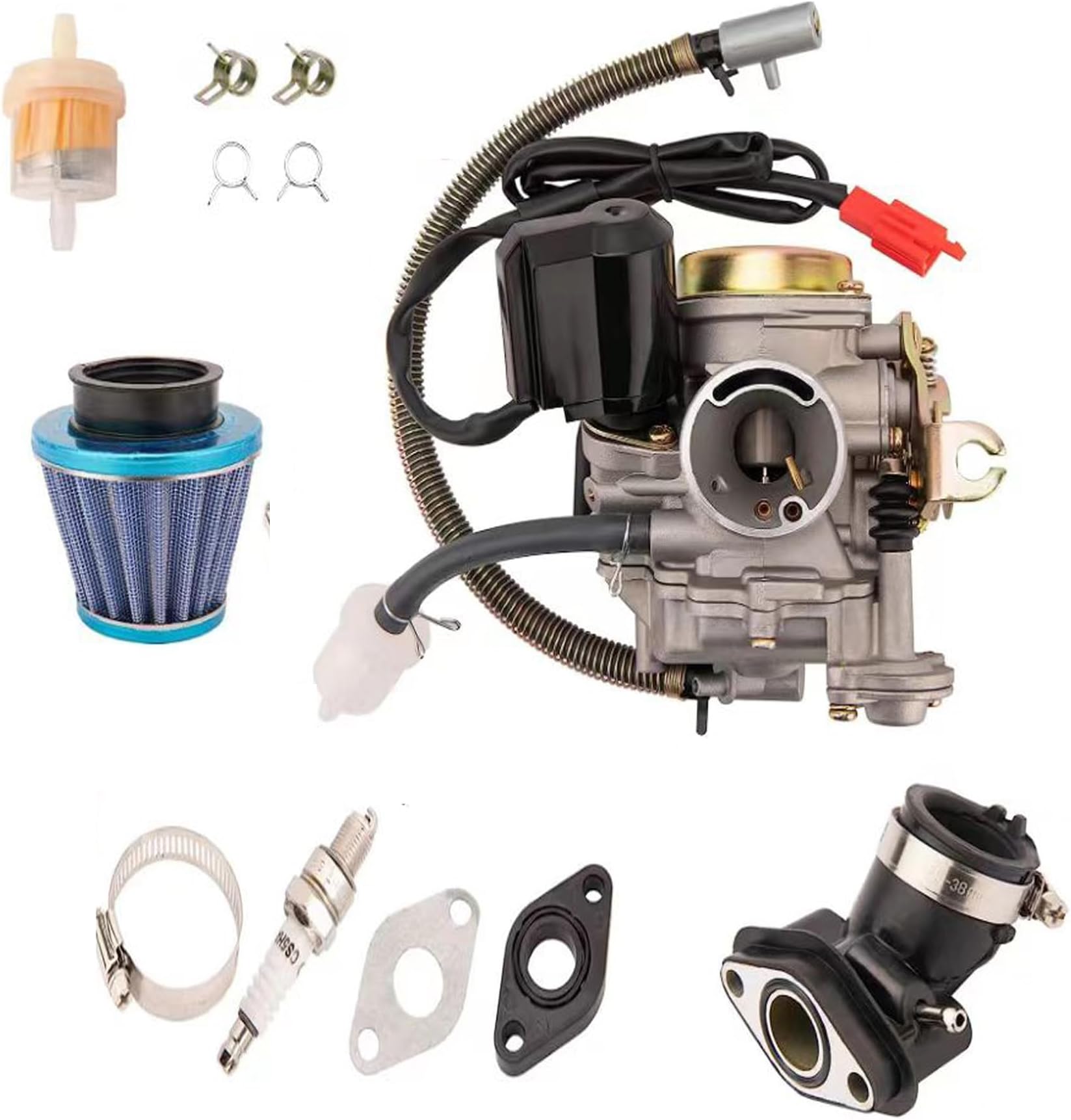 Amazon.com: GY6 50cc Carburetor For GY6 4 Stroke Engine 49cc 50cc ...