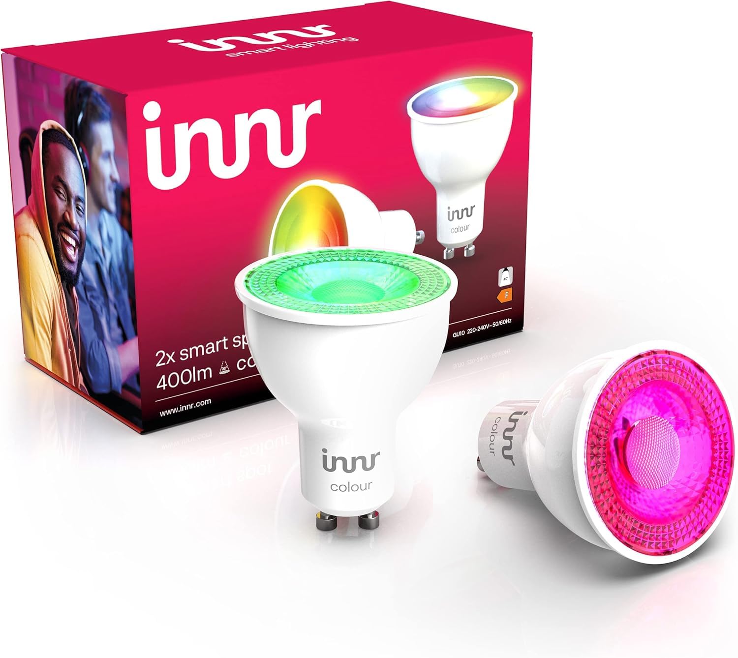 Innr Zigbee GU10 Smart Bulb, LED Light Bulbs White & Colour, Works with ...