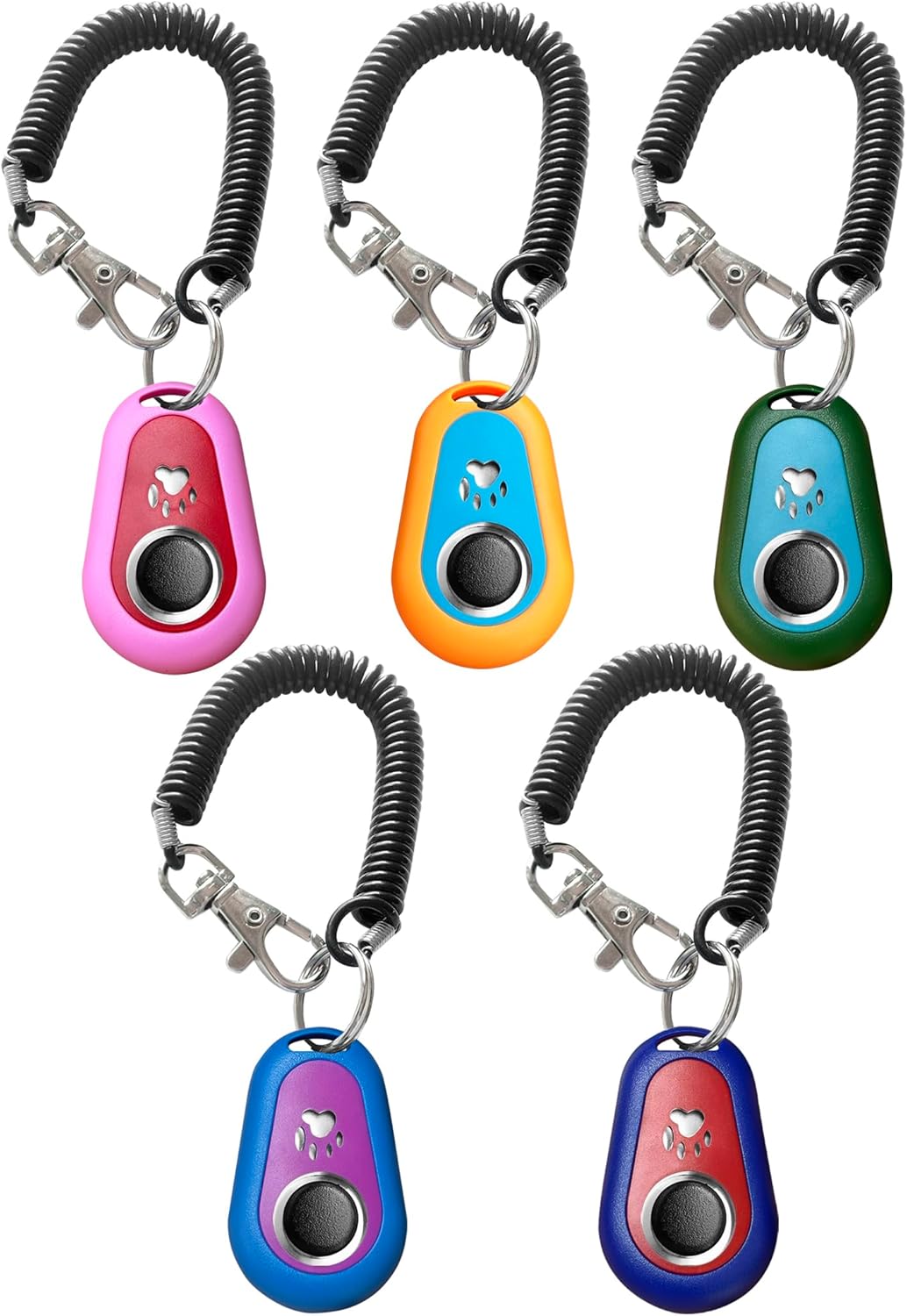 Amazon.com : HoAoOo Pet Training Clicker with Wrist Strap - Dog ...