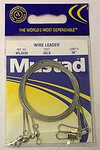 Mustad 36" Wire Leader - 30 lb. 3 pk. : Amazon.co.uk: Sports & Outdoors