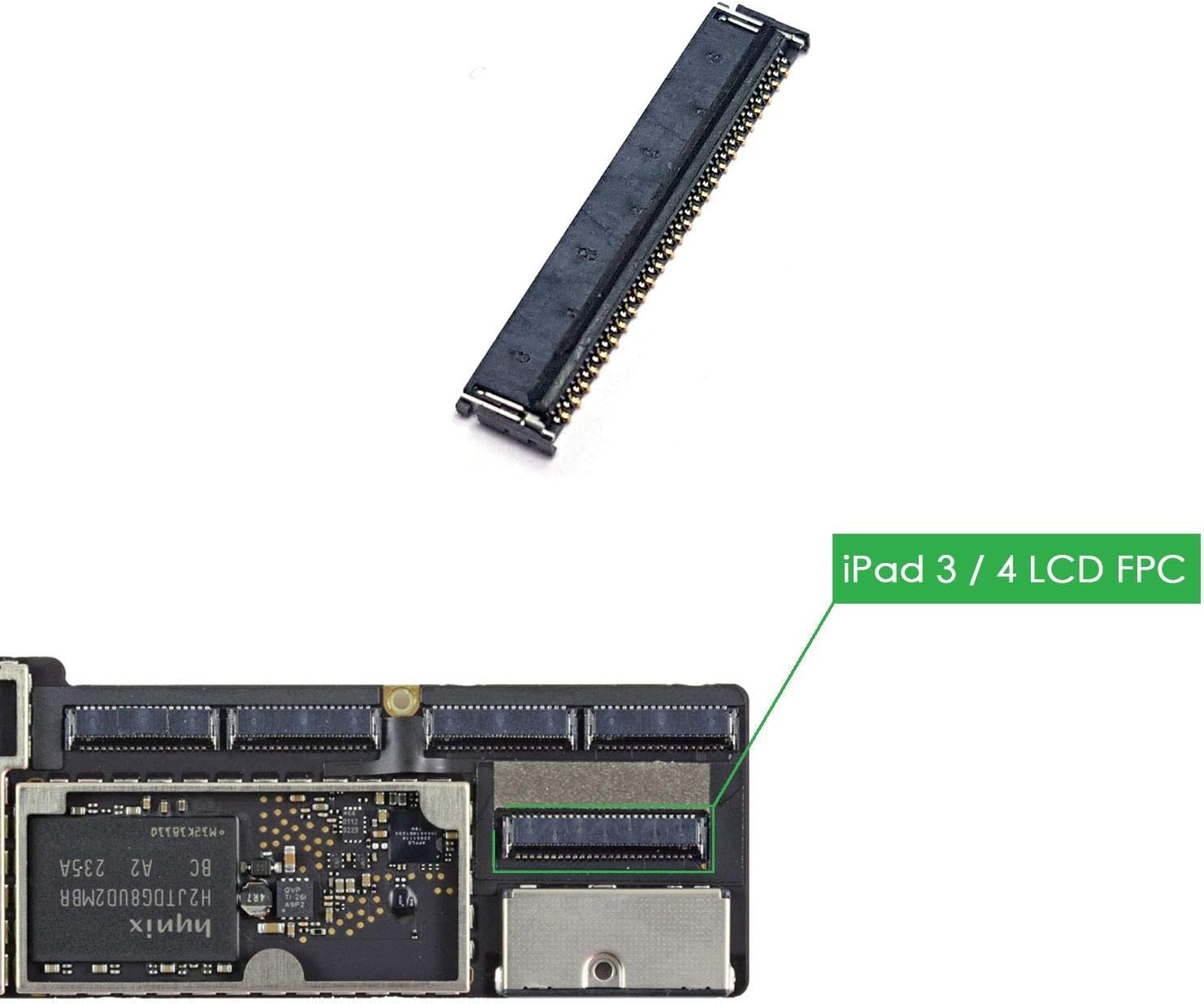 TechZone LCD Display Connector Motherboard FPC ZIF Socket Plug for ...