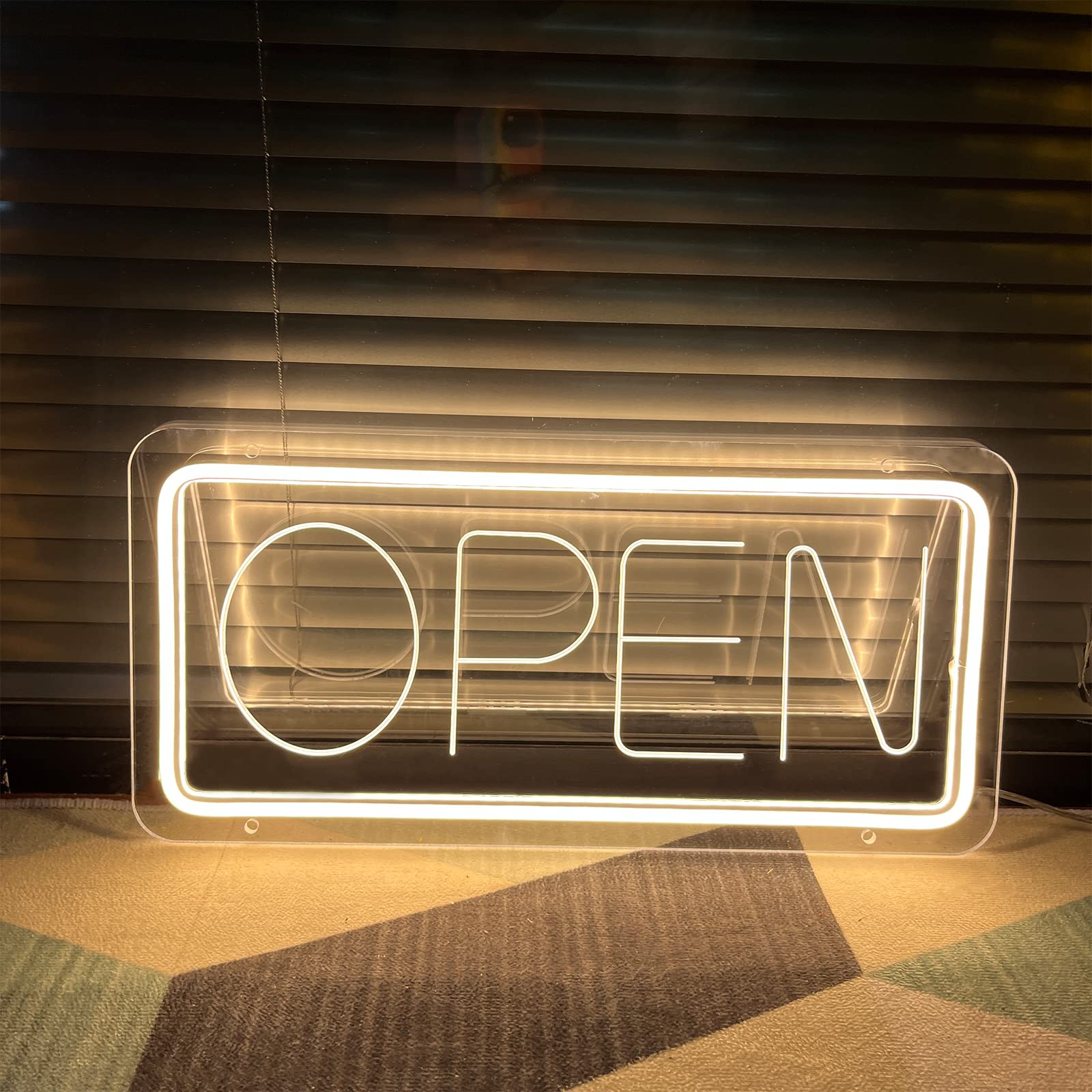 Neon Open Sign for Business, Personalized LED Open Light Up Sign ...