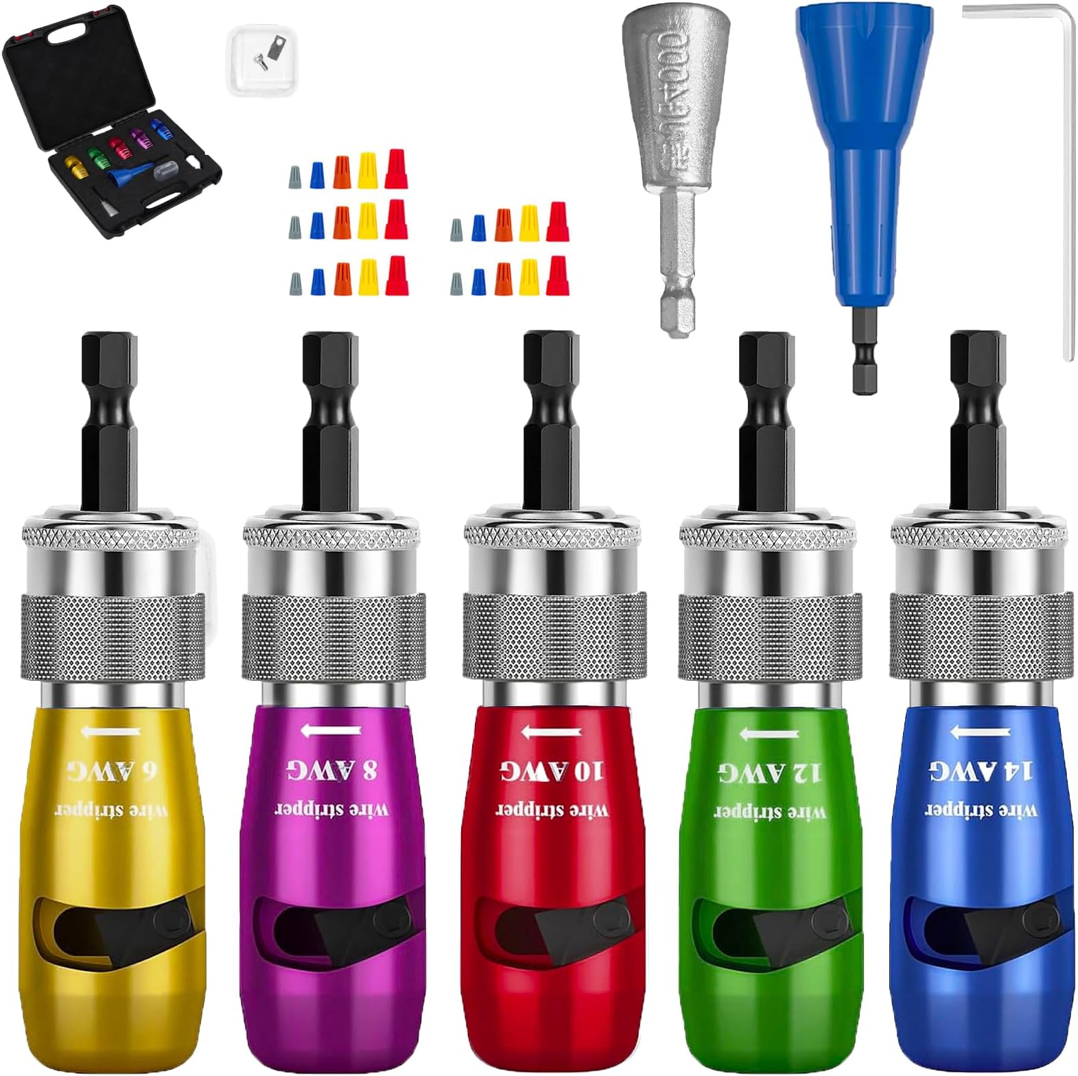 SENOY Wire Stripping and Twisting Tool, 2024 Electric Wire Stripper ...