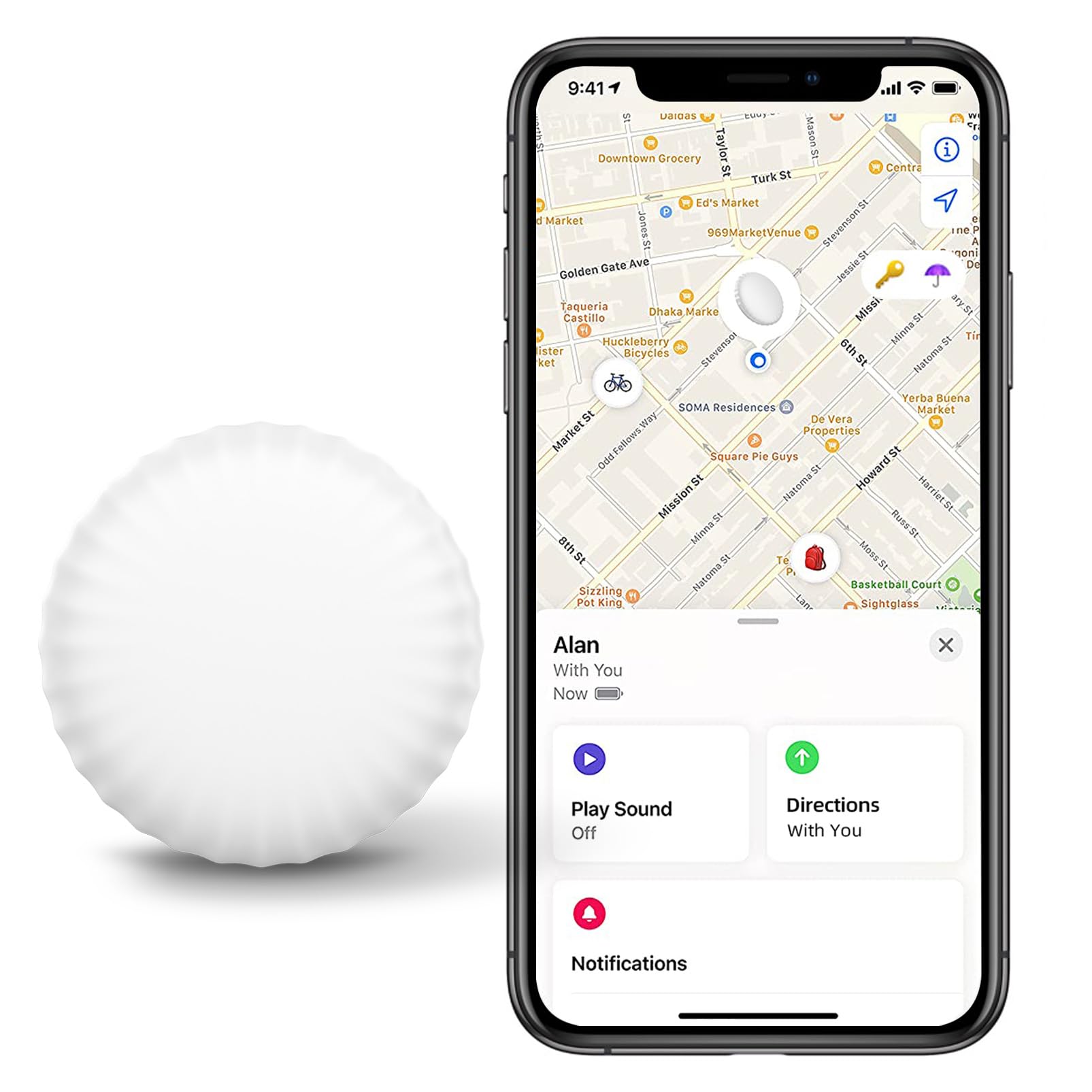 Snapklik.com : Mangotek StarTag Bluetooth Key Tracker, Luggage Locator ...