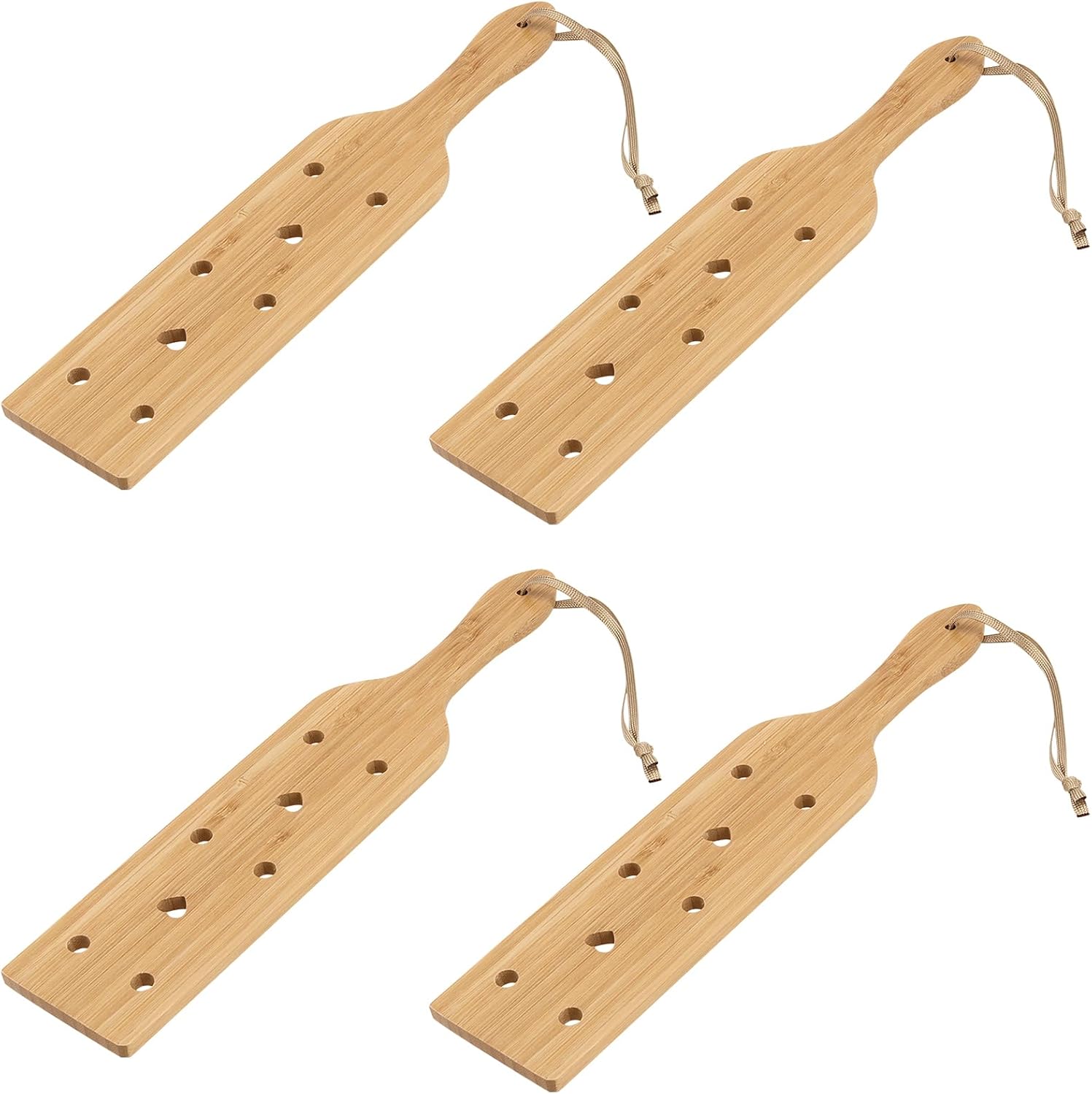 Amazon.com: FUNSUEI 4 PCS 13 Inch Wooden Paddle, Sorority Paddle, Greek Wood Paddle with Holes ...