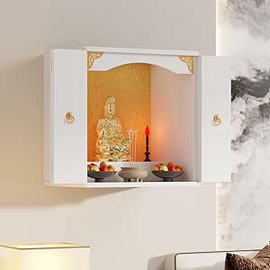 Amazon.com: HPIRFYE Wall-Mounted Shrine Altar Table,Chinese Buddhist Meditation Table Shelf ...