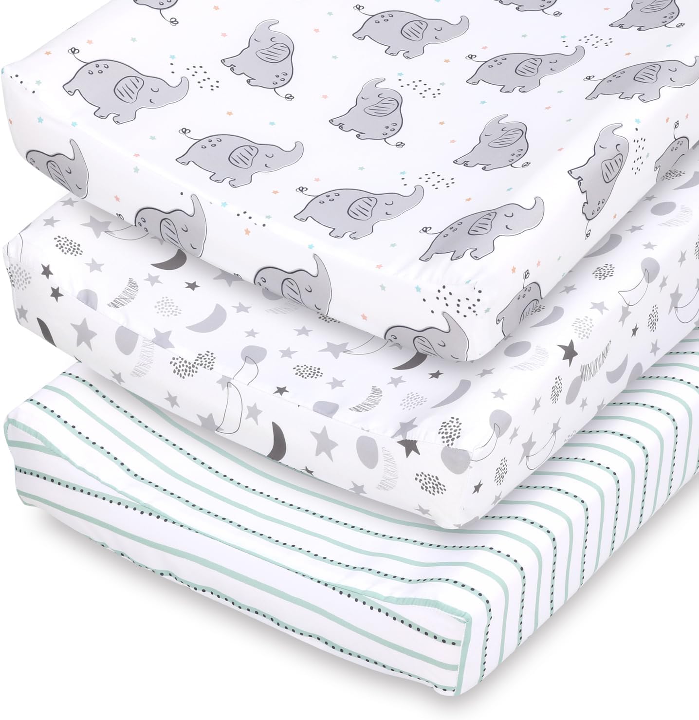 Amazon.com: The Peanutshell Baby Changing Pad Covers Boy, Minky ...