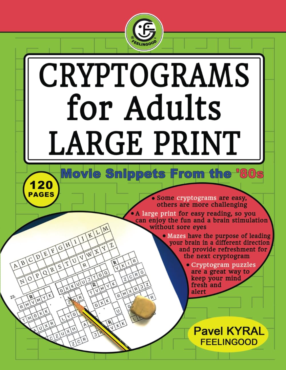 CRYPTOGRAMS FOR ADULTS LARGE PRINT: Movie Snippets From the '80s ...
