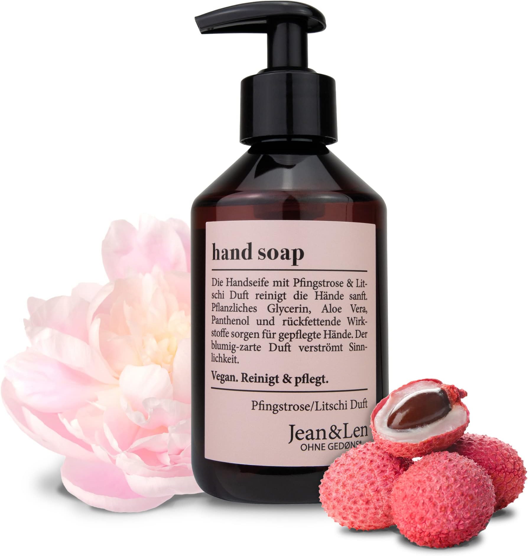 Amazon.com : Jean & Len Hand & Body Cleanser Peony & Lychee, for a ...