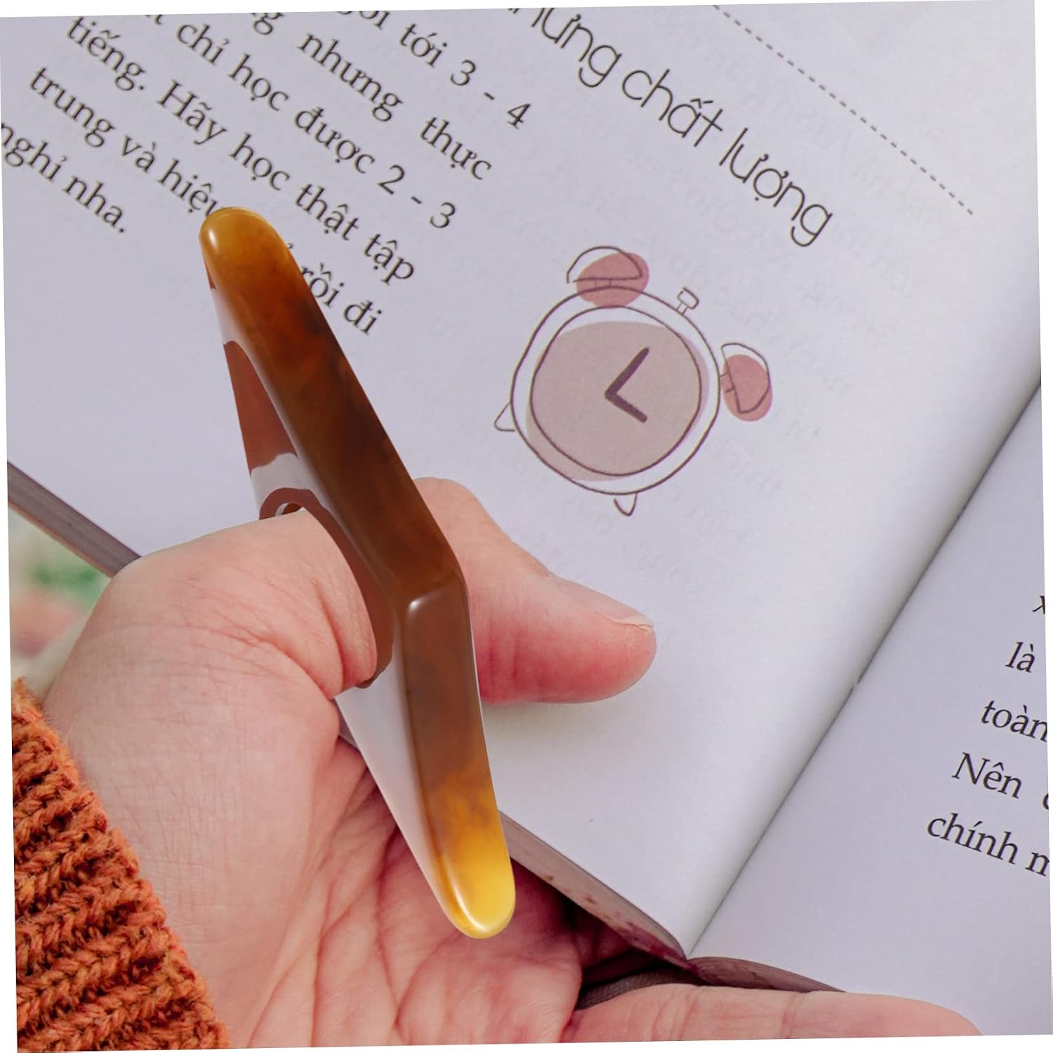Beautiful Resin Book Press Bookish Thumb Book Holder Resin Bookmark ...