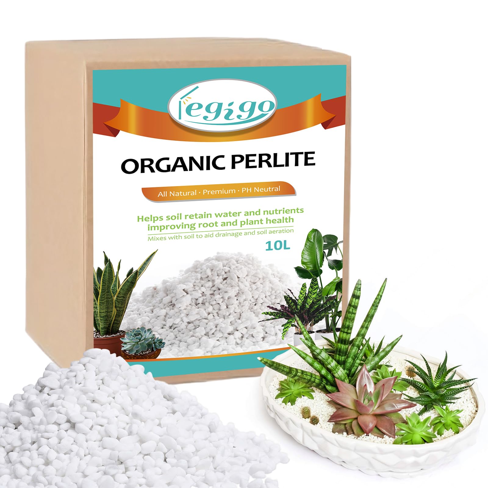 Snapklik.com : Legigo 10 Quarts Organic Horticultural Perlite For ...