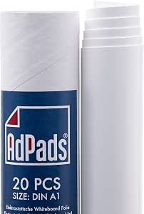 AdPads® A1 Electrostatic Whiteboard Adhesive Film | Whiteboard Sticker ...
