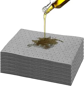 50Pcs Oil Absorbent Pads, Oil Water Absorbent Pads,Universal Absorbent ...