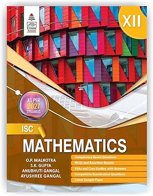 Amazon.in: Buy S. Chand ISC Mathematics for Class 12 (XII) - As Per ...