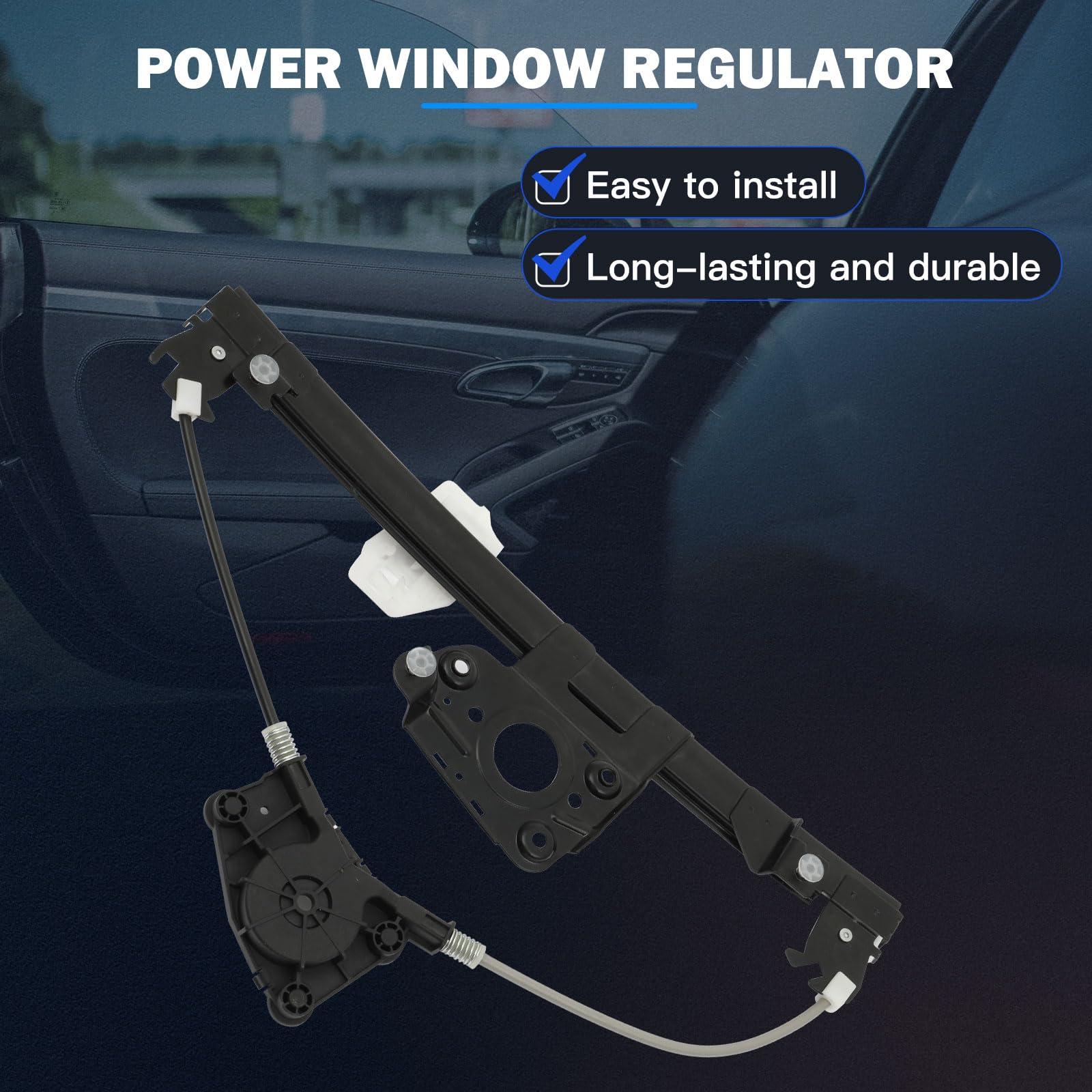 Rear Door Power Window Regulators Left & Right Pair Set For 02-08 Audi ...