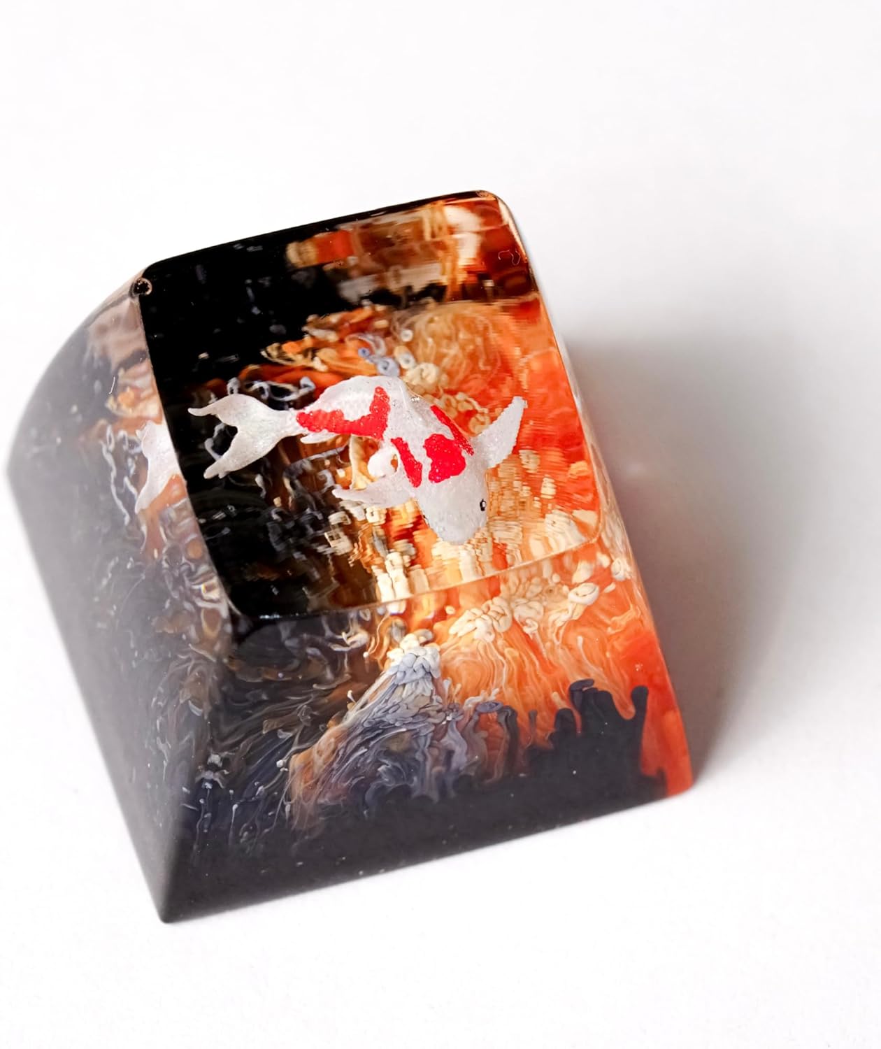 Amazon.com: DATKEY Artisan Koi Ocean Keycaps - Resin Koi Fish Design ...