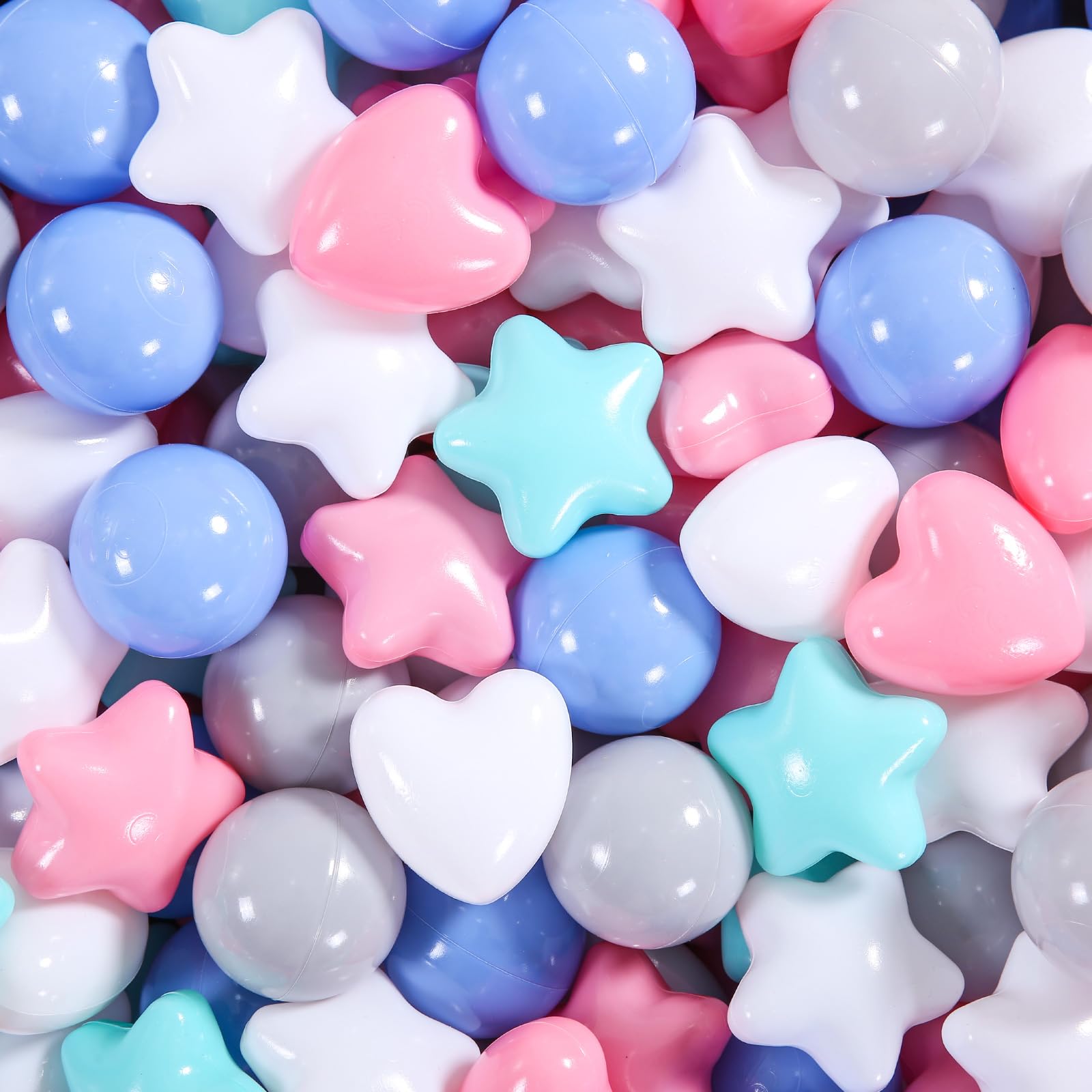 Amazon.com: Star Ball Pit Balls for Toddlers - Pack of 100 Phthalate ...