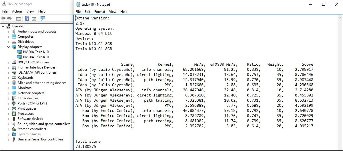 nVidia Tesla K10 8GB GDDR5 PCI-E x16 Computing Accelerator Processing ...