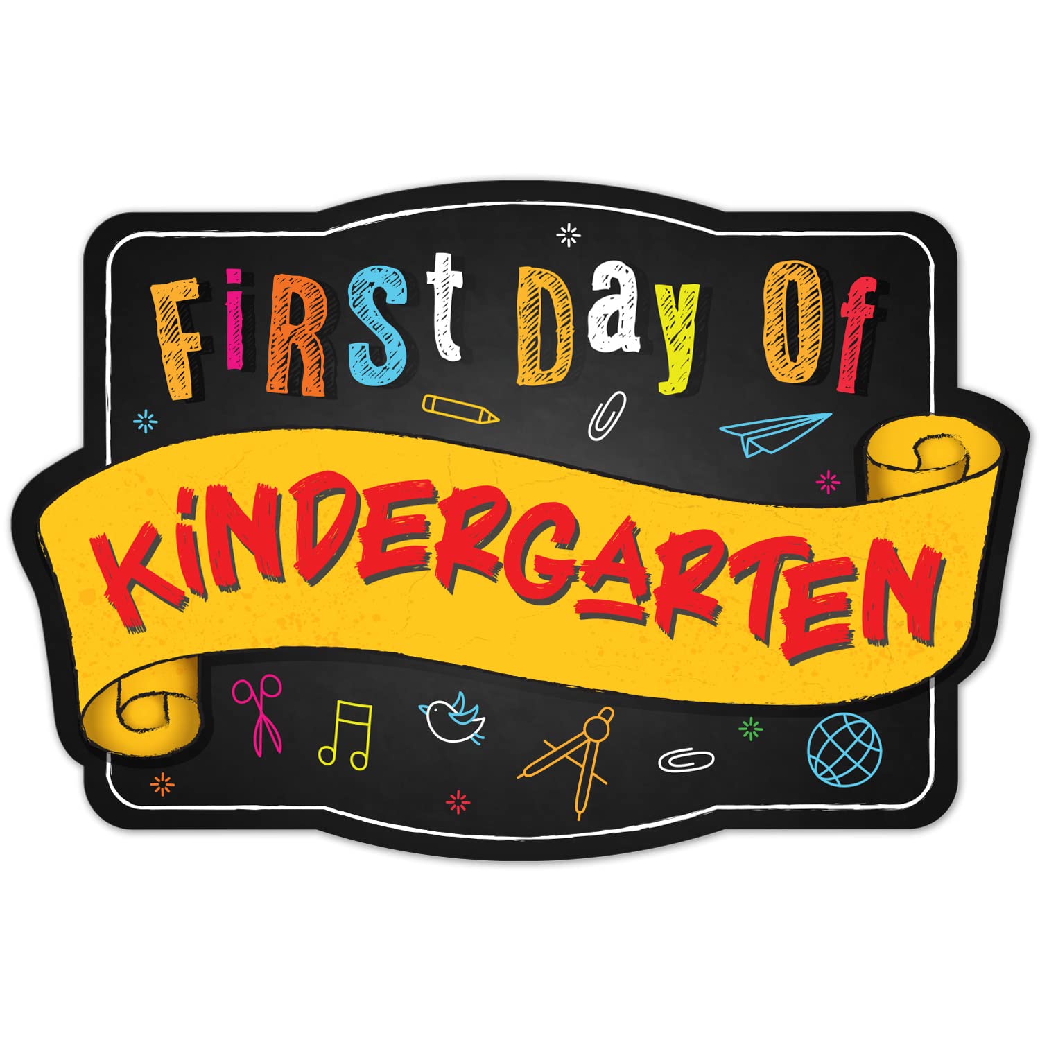 Amazon.com: Soul Décor First Day of Kindergarten Picture Prop, Cute and ...