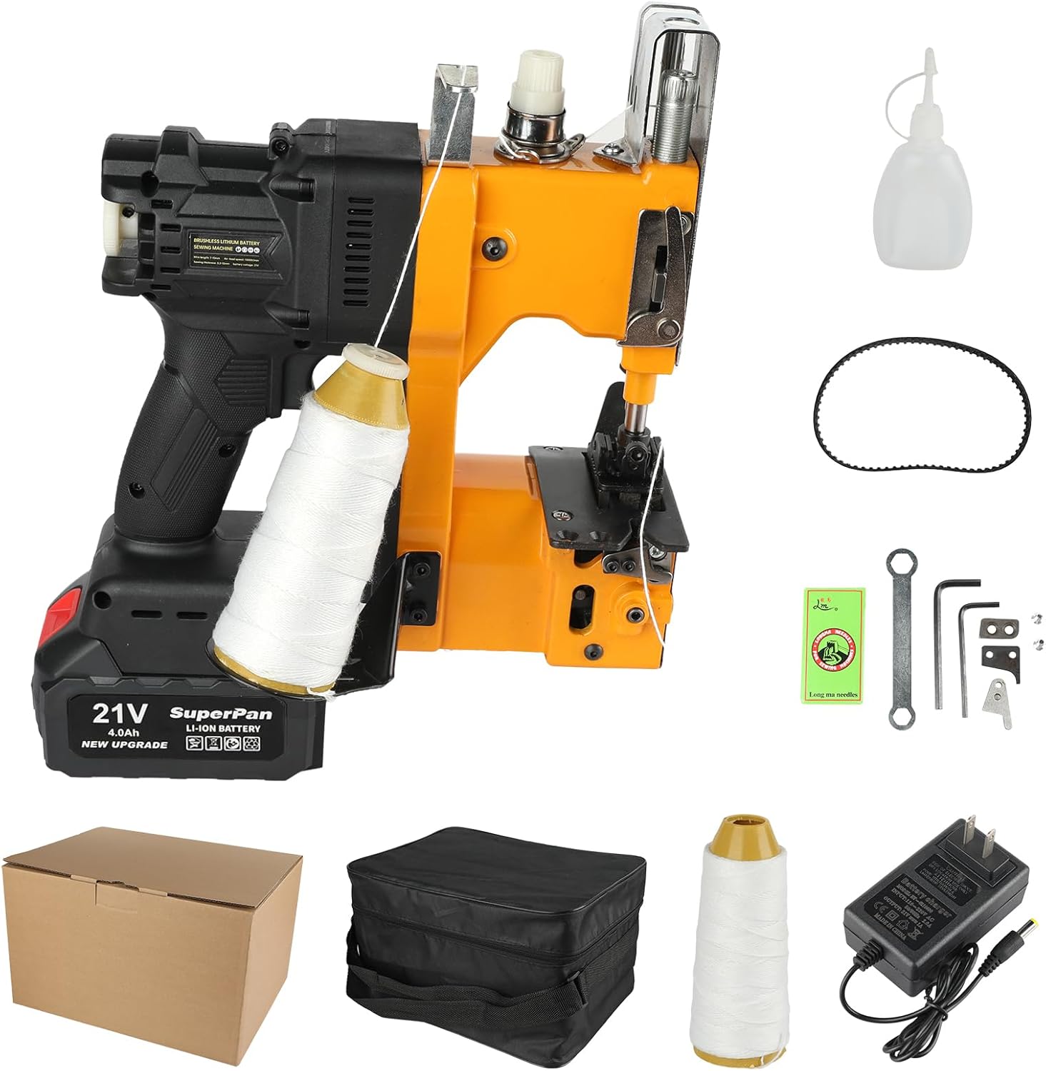 Amazon.com: Bag Closing Machine Lithium Battery Cordless Bag Sewing ...