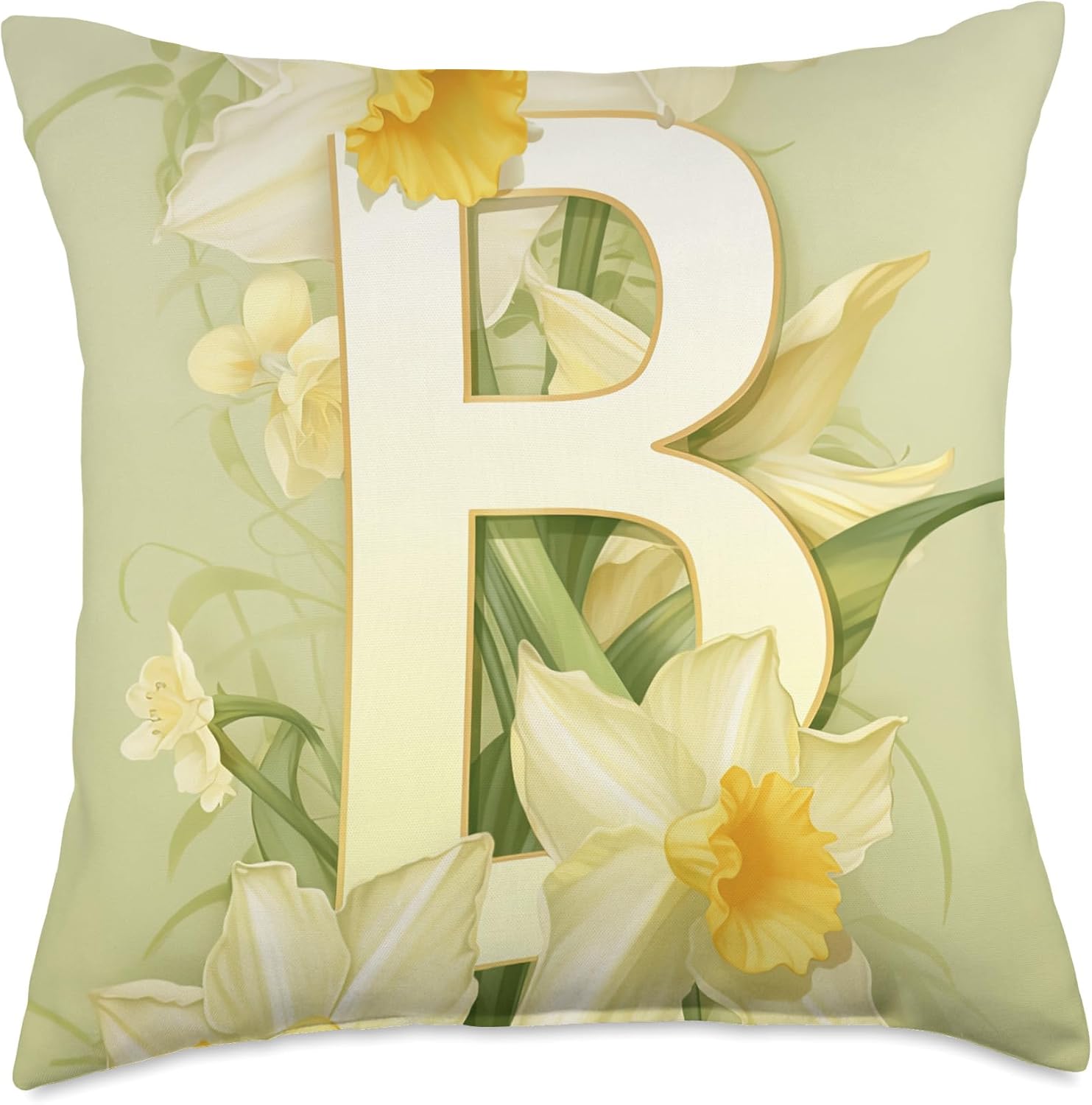 Amazon.com: Personalized Beautiful Daffodil Initial Letter Beautiful ...