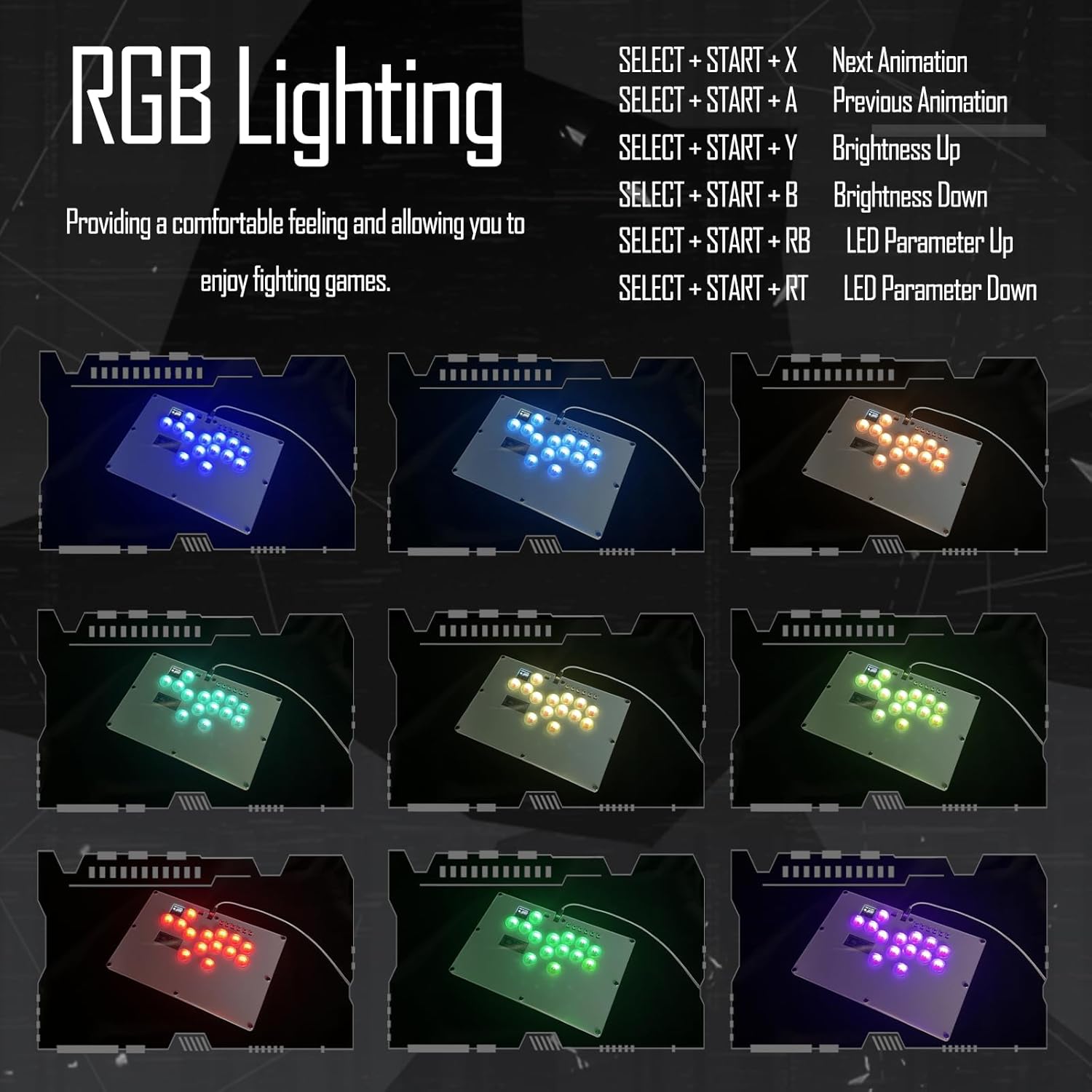 Youlong Leverless Arcade Stick SKY2040 Pro A4 Hitbox controller features Turbo functionality ...