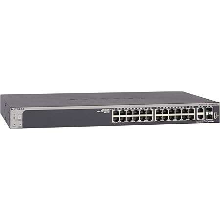 Amazon.com: NETGEAR 26-Port Gigabit Ethernet Smart Switch (GS324T) - 24 ...