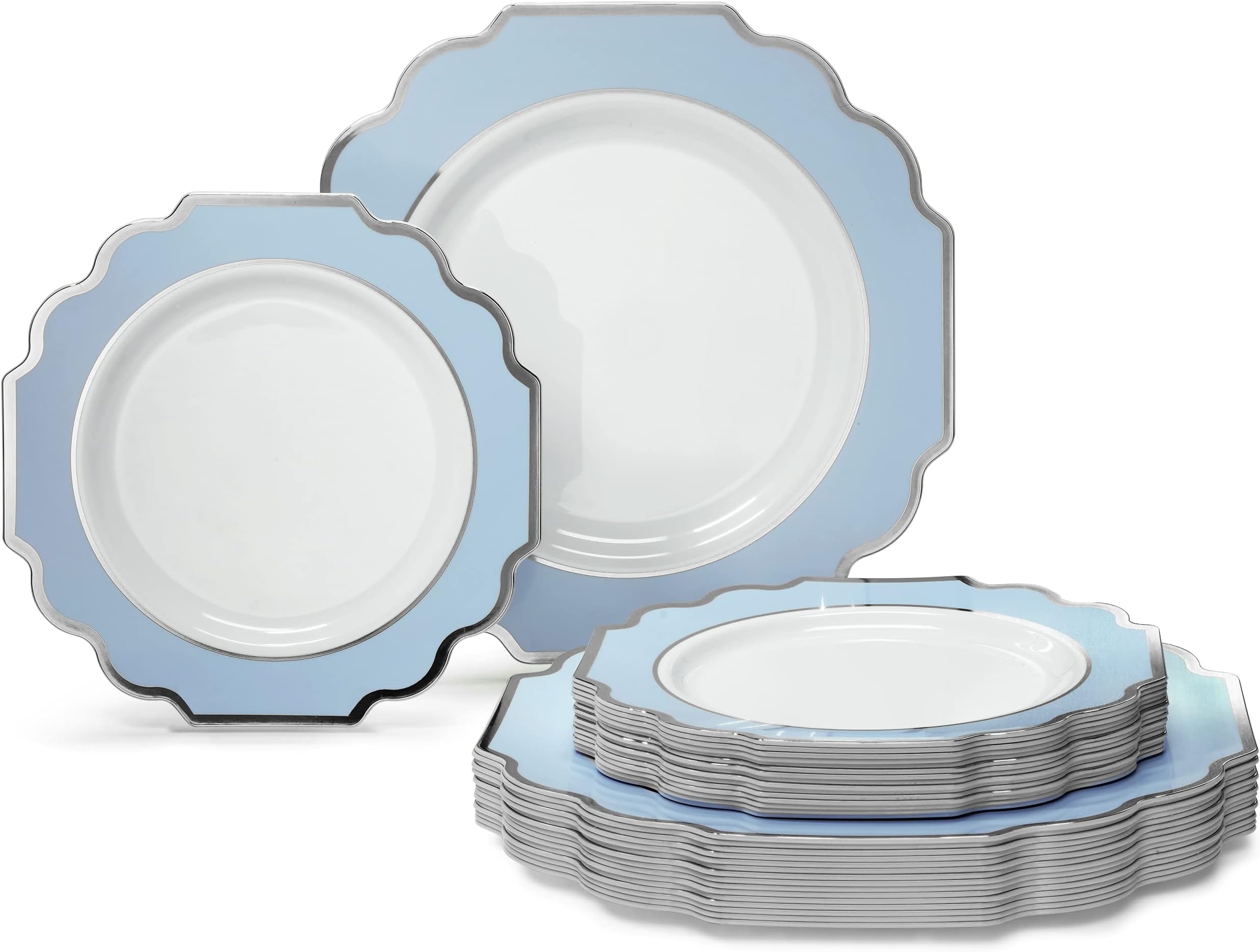 Amazon.com: " OCCASIONS " 50 Plates Pack (25 Guests)-Heavyweight ...