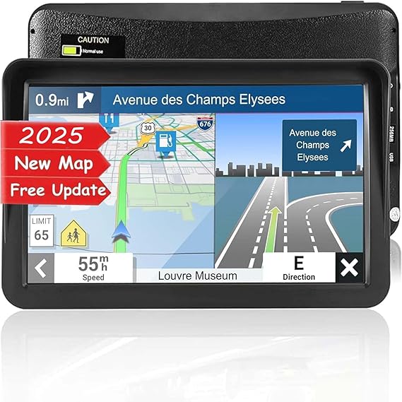 Amazon.com: GPS Car Navigator, 9 Inch Display, Voice Guidance, Lifetime ...