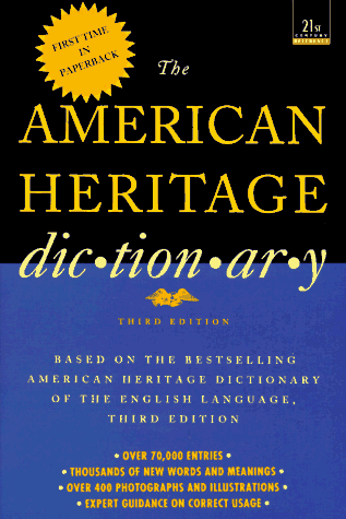 Amazon | American Heritage Dictionary: Third Edition | Houghton Mifflin ...