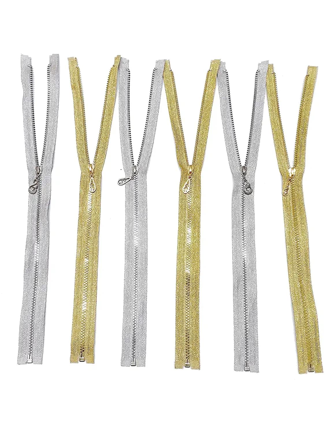 Hesch 9 Zips for Dresses, Zips for Sewing 18 Inch, Long Fancy Zips with ...