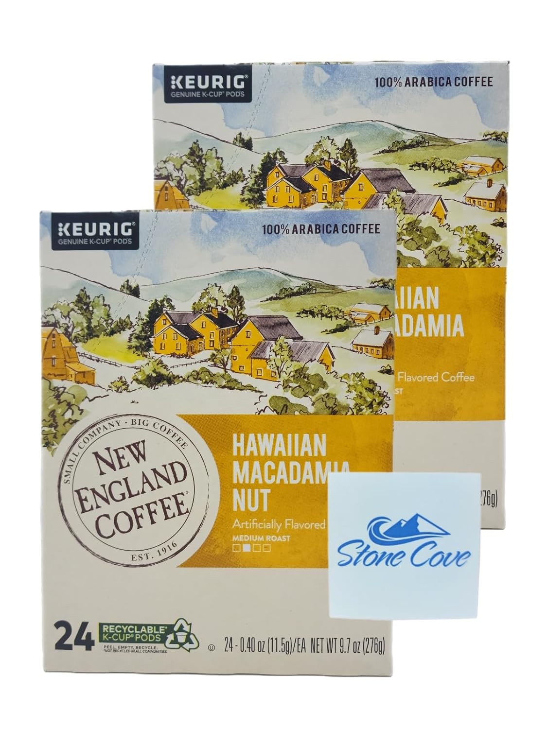 Amazon.com: New England Coffee Hawaiian Macadamia Nut Flavored 48 K ...