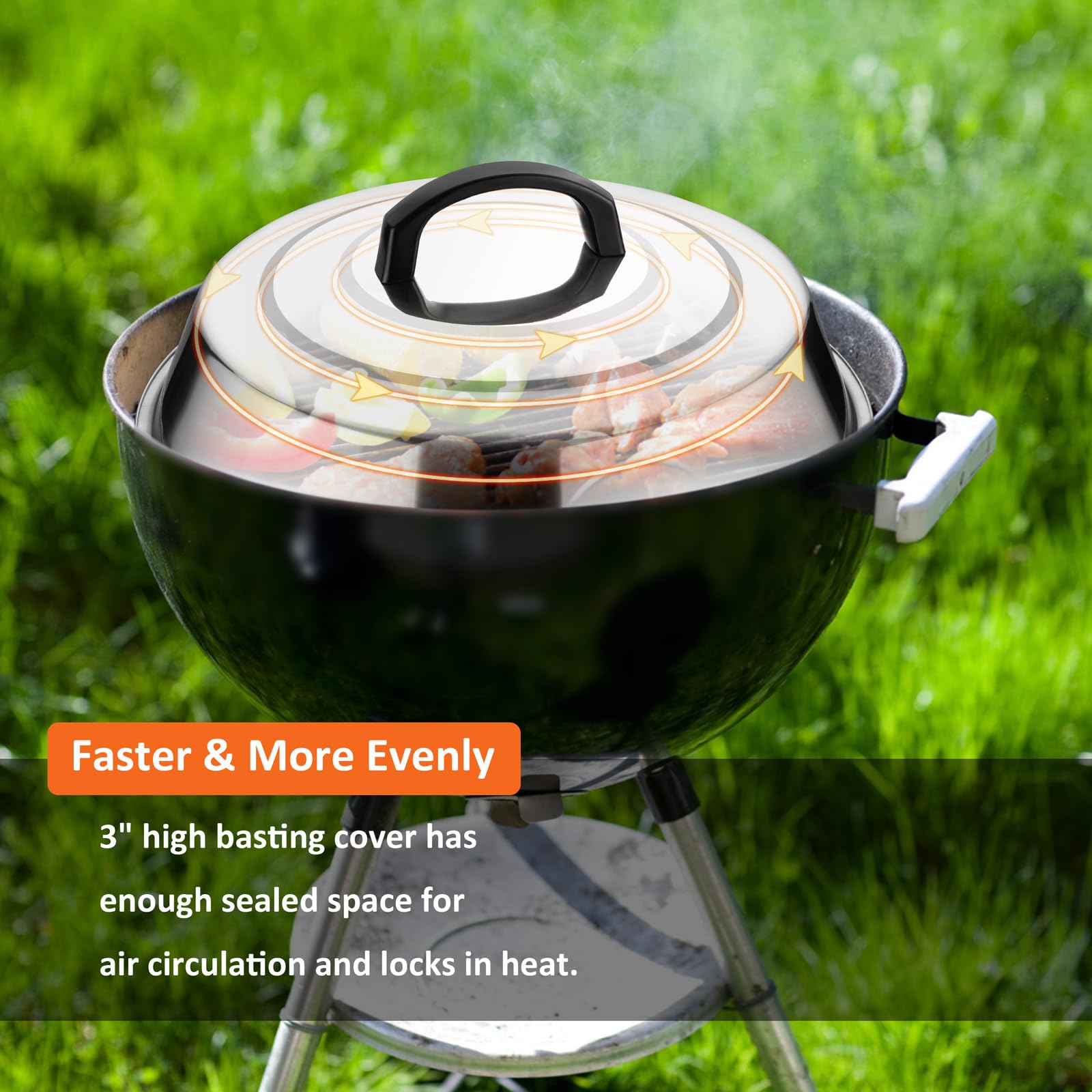 Snapklik.com : 12 Inch Basting Cover For Griddle, Leonyo 3 Pack Cheese ...