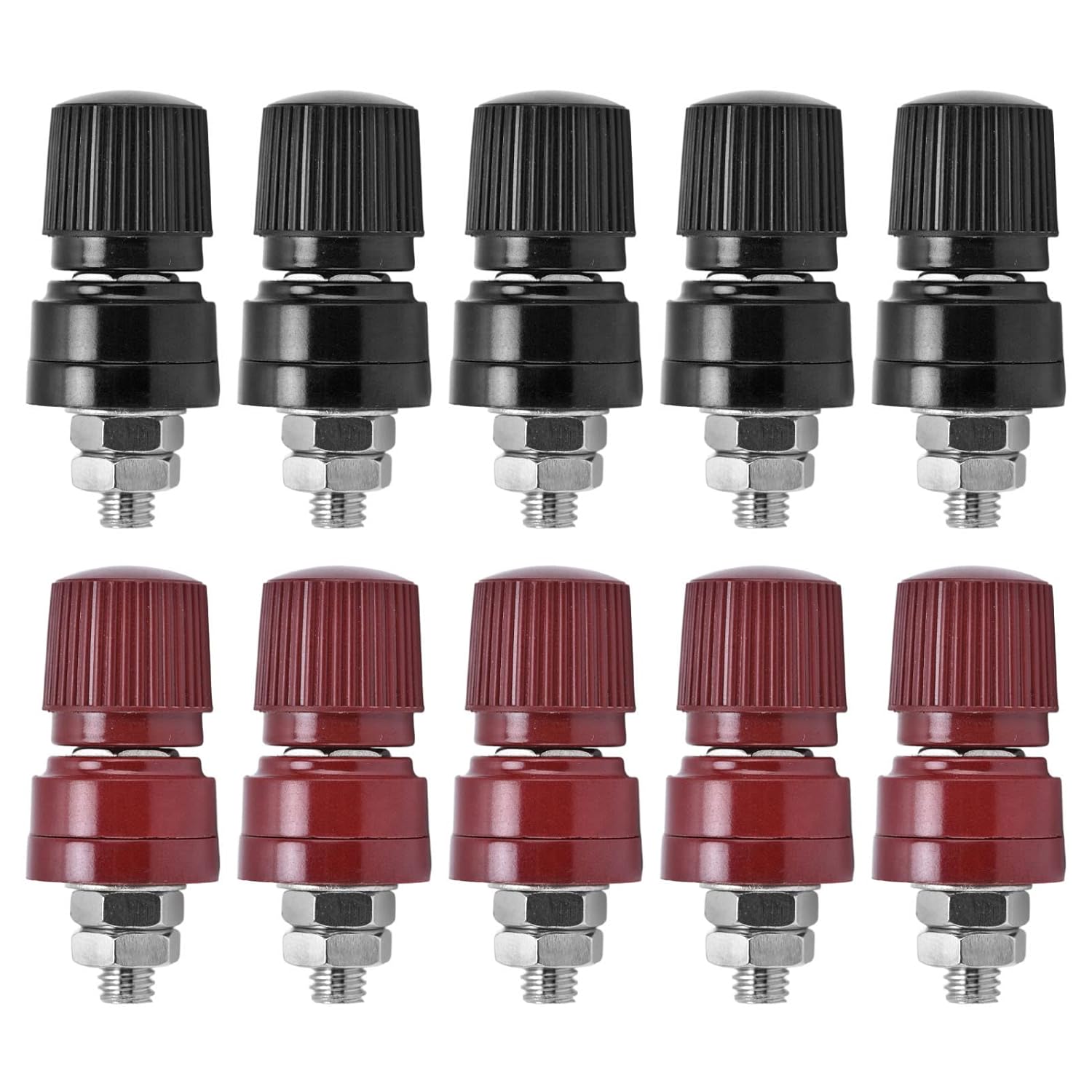 Binding Post, 5 Pairs Binding Post Grounding Brass Nickel Plated good ...