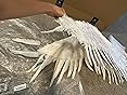Amazon.com: Halloween White Large Adult Feather Costume Prop Party ...