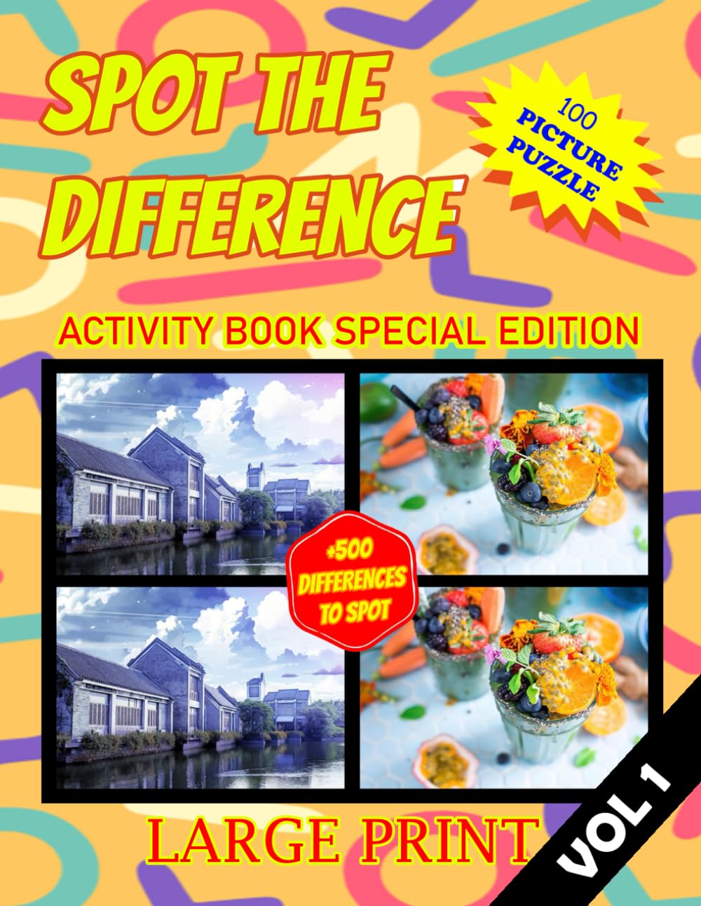 SPOT THE DIFFERENCE ACTIVITY BOOK 100 PICTURE PUZZLE SPECIAL EDITION ...
