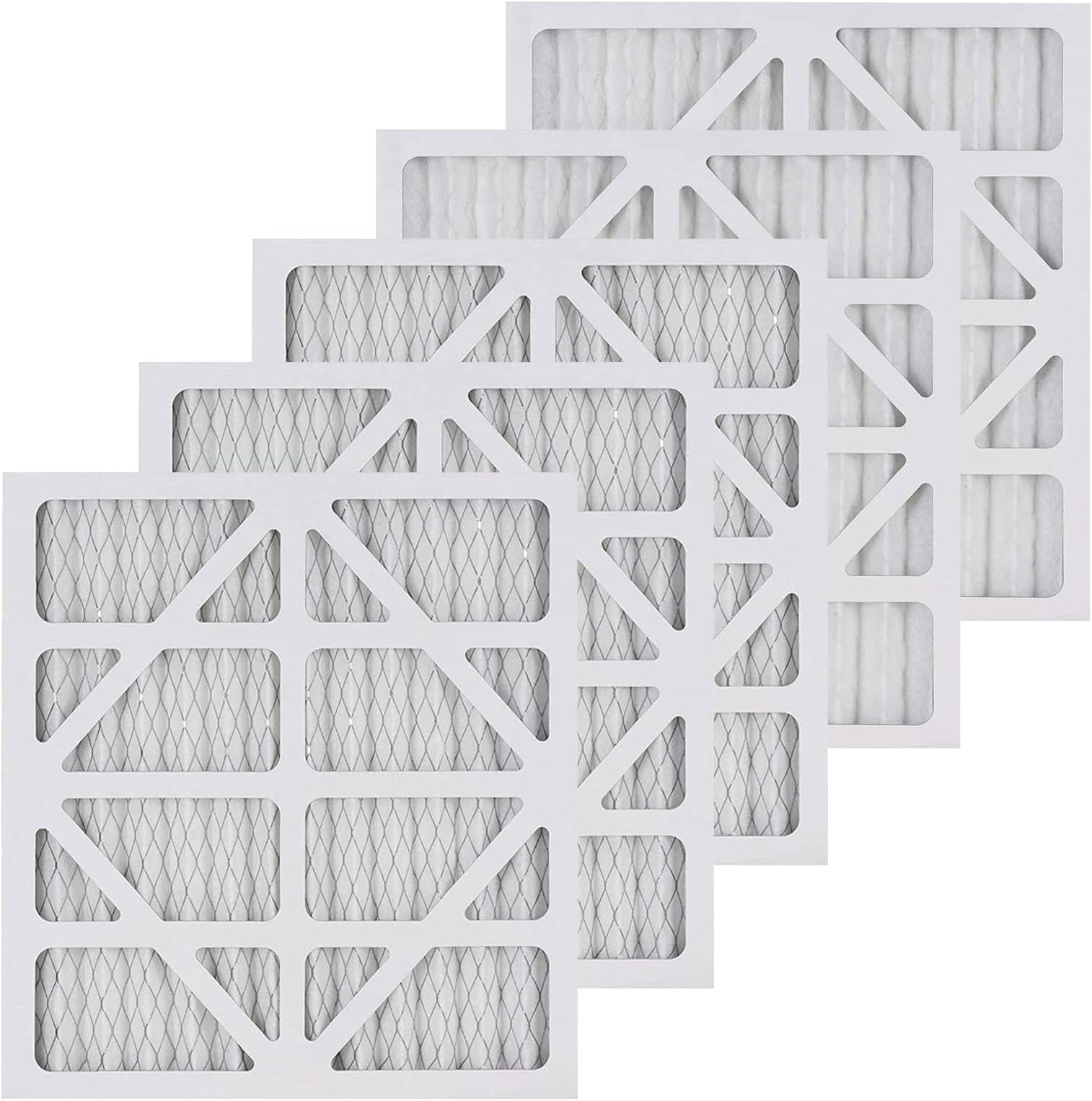 Aerostar 10x12x1 MERV 8 Pleated Air Filter, AC Furnace Air Filter, 6 ...