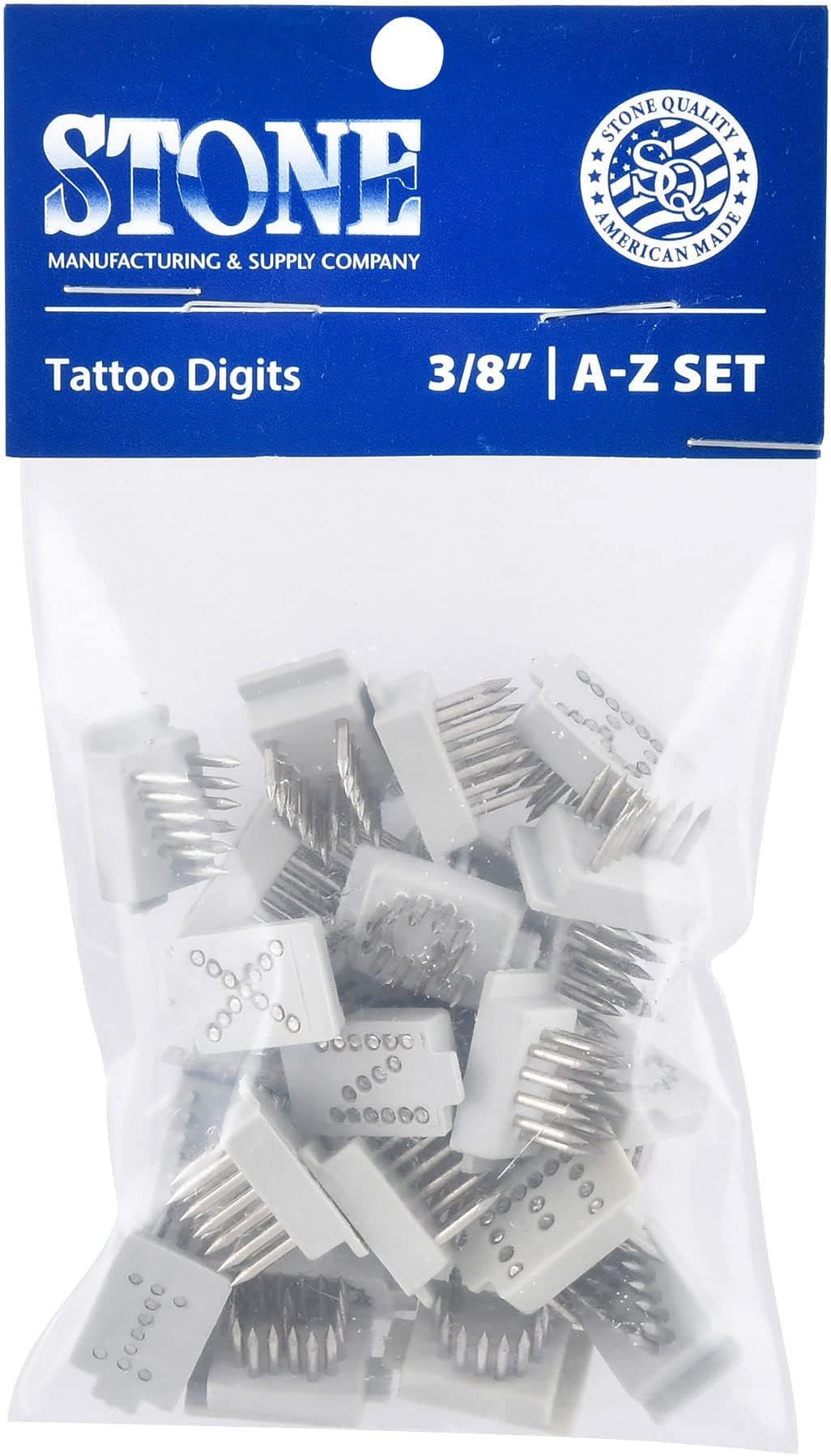 Amazon.com: Stone Manufacturing Tattoo Letter Set A Z 3/8IN : Beauty ...