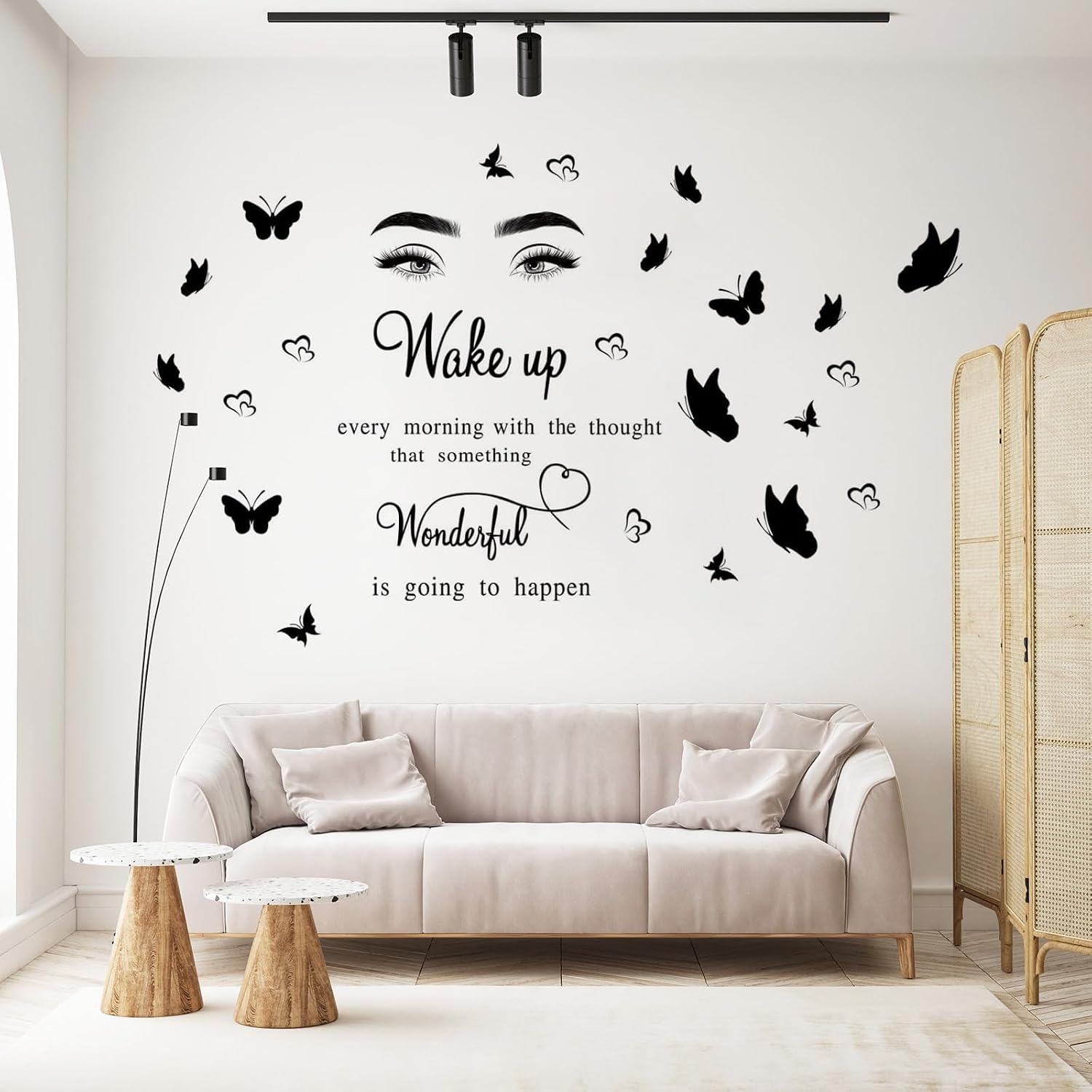 Witwatia Inspirational Stickers, Positive Removable Wall Decals Glow in ...
