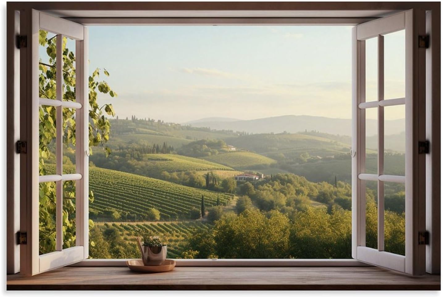 Amazon.com: SJHKXAHY Fake Window Poster For Walls Faux Window Posters ...